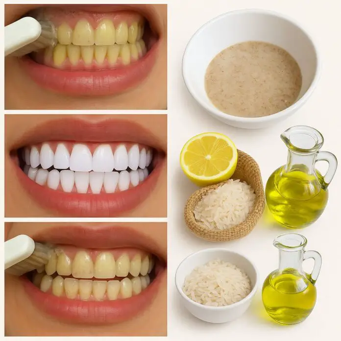 L’astuce efficace pour blanchir les dents avec du riz